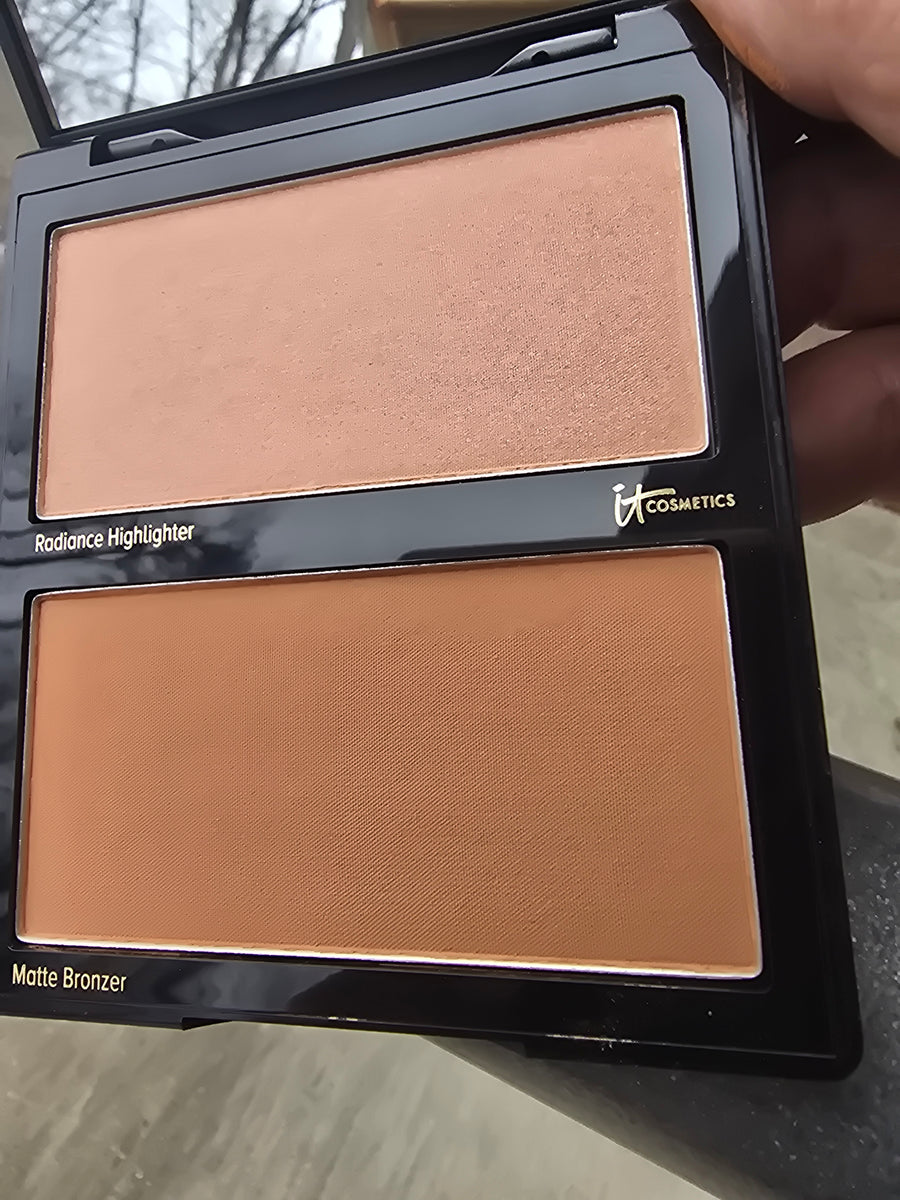 IT Cosmetics Hello Cheekbones Matte Bronzer and Contour Highlighting D ...